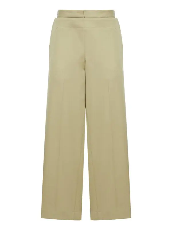 Bottega Veneta Wide Leg Buttoned Trousers - Nude