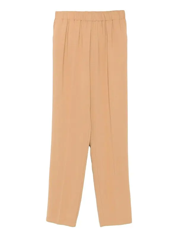 FORTE_FORTE Elastic Waist Pleated Casual Pants - Dune