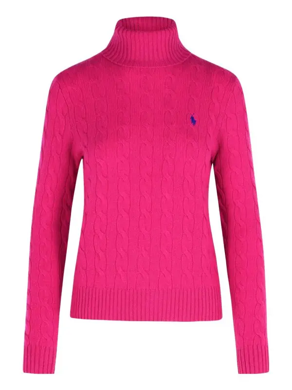 Polo Ralph Lauren Roll Neck Knitted Jumper - Pink