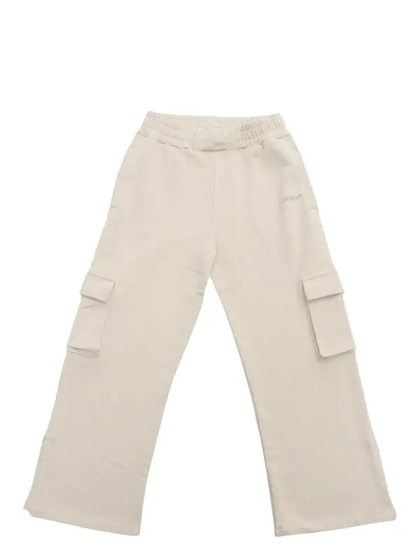 Off-White Elastic Waist Logo Pocket Pants - Nude