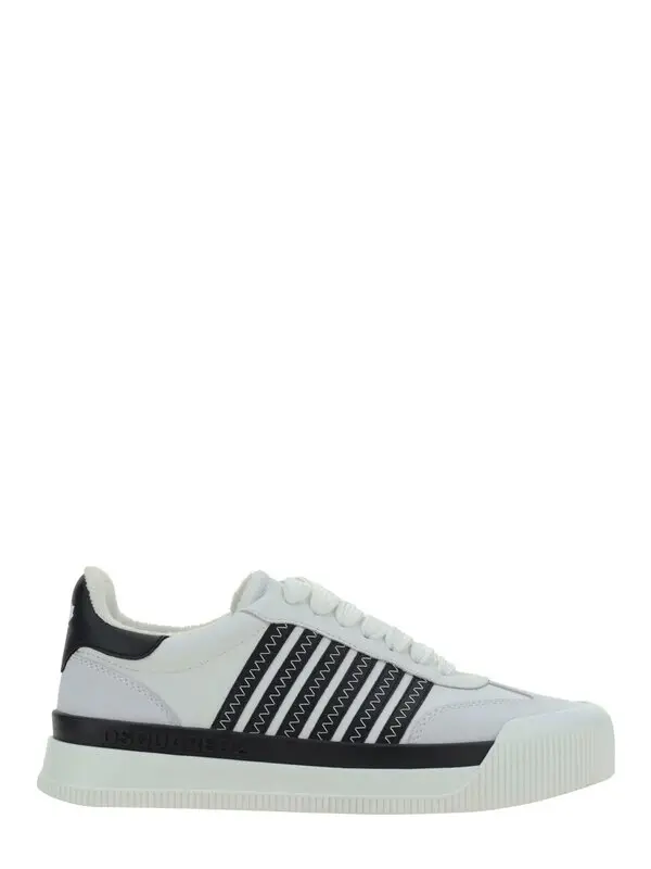 Dsquared2 Striped Round Toe Sneakers - Green