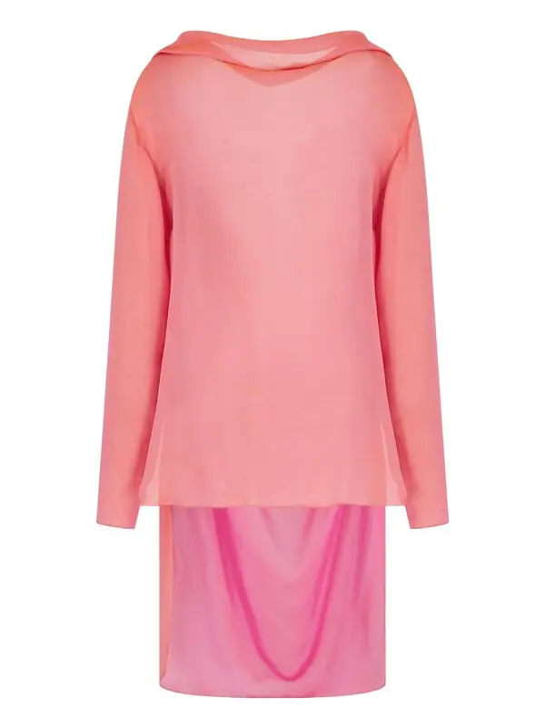Giorgio Armani Draped Asymmetrical Blouse - Pink