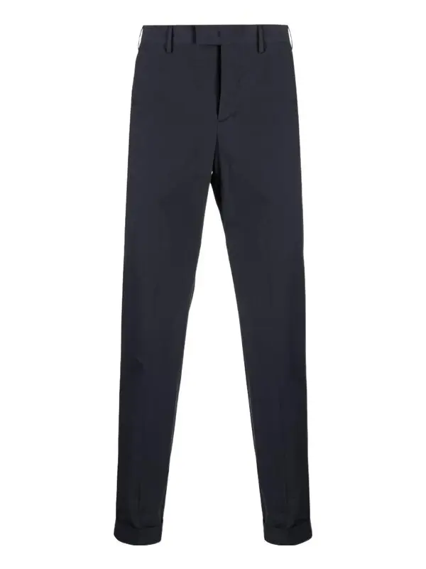 PT TORINO Straight-leg Tailored Trousers - Black