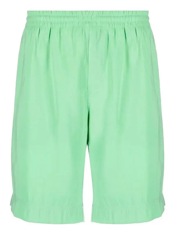 MSGM Elastic Belt Shorts - Green