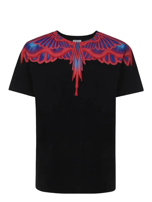 MARCELO BURLON COUNTY OF MILAN Logo Short-sleeved T-shirt - Black
