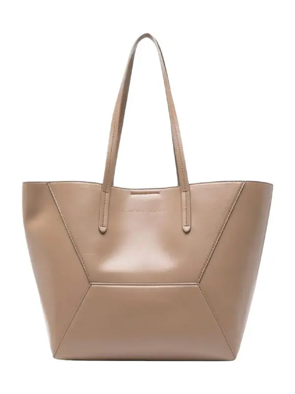 Brunello Cucinelli Duo Panelled Shoulder Bag - Brown