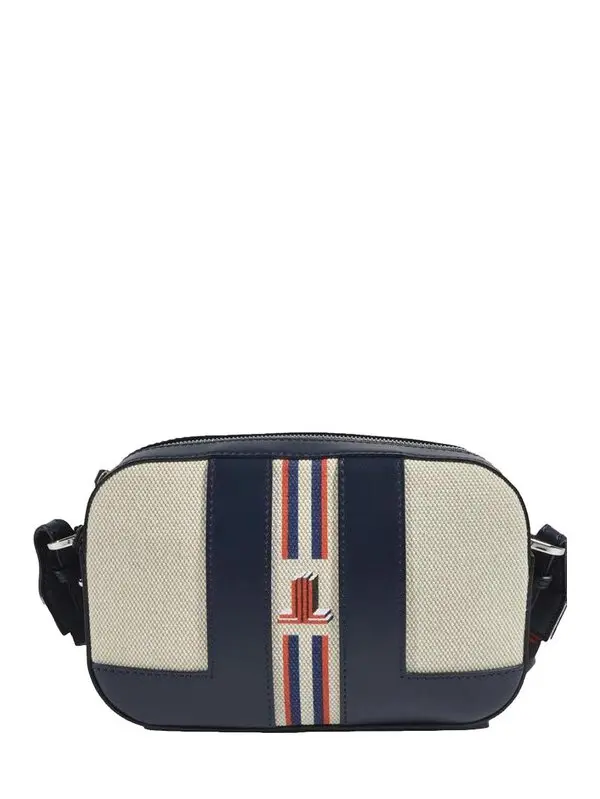 LANVIN Striped Logo Camera Bag - Black