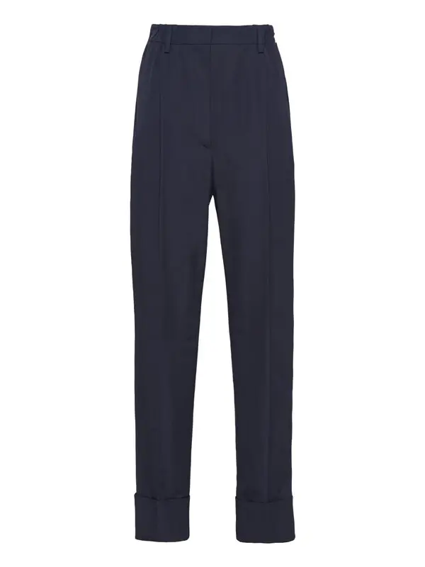 Prada Pleated Tailored Trousers - Blue