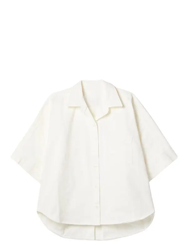 Citizens Of Humanity Short Sleeve Collared Shirt - Ivory