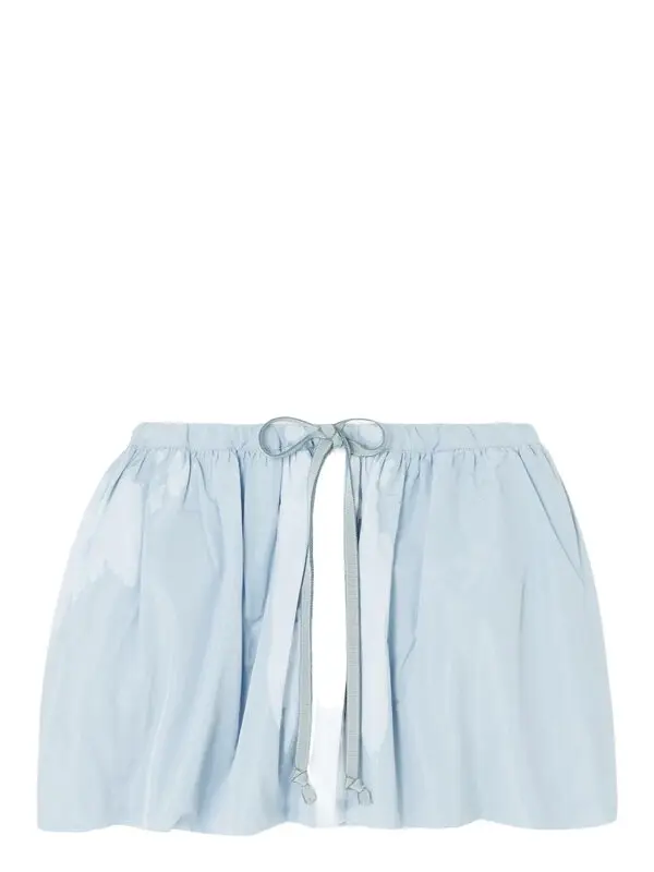 PATOU Gathered Mini Skirt - Blue