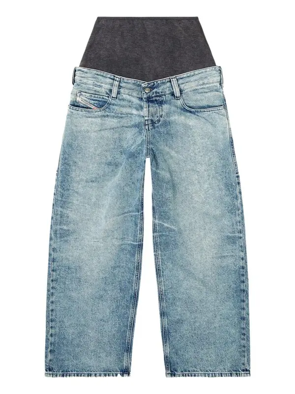 DIESEL® D-eni-f-fsh1 Relaxed Wide Leg Jeans - Medium Blue