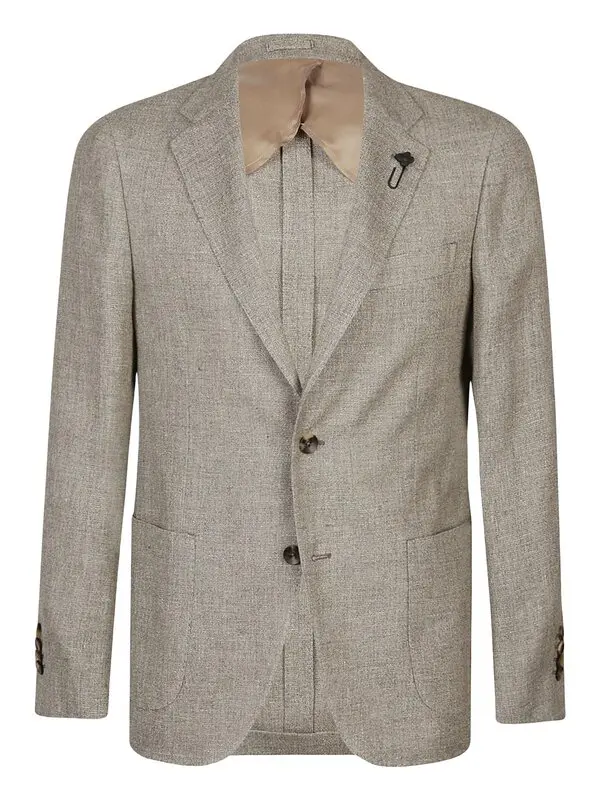 LARDINI Special Single-breasted Blazer - Gray