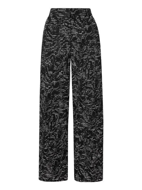 Dries Van Noten Woven Wide-leg Pants - Black