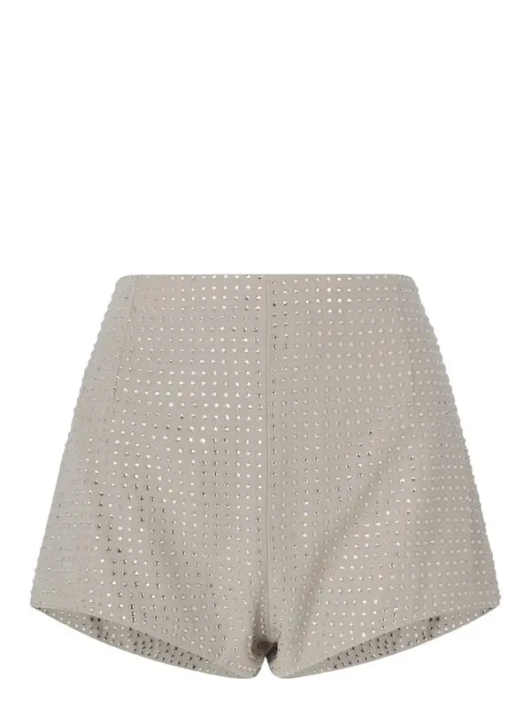 Pinko Aida Embellished Shorts - Nude