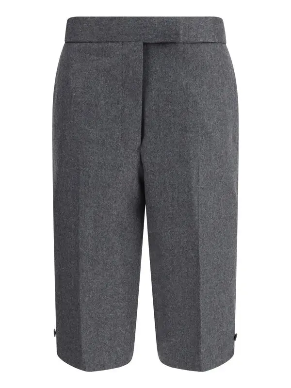 Thom Browne Pressed Crease Bermuda Shorts - Dark Gray