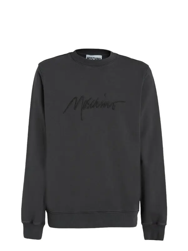 Moschino Embroidered Crewneck Sweatshirt - Black