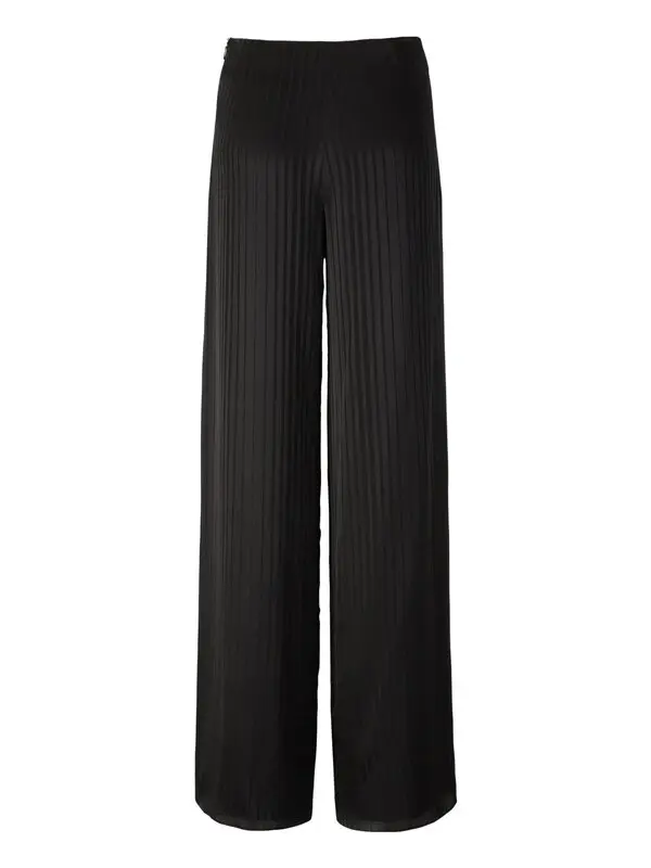 Loro Piana Dresden Wide-leg Trousers With Side Zippers - Black