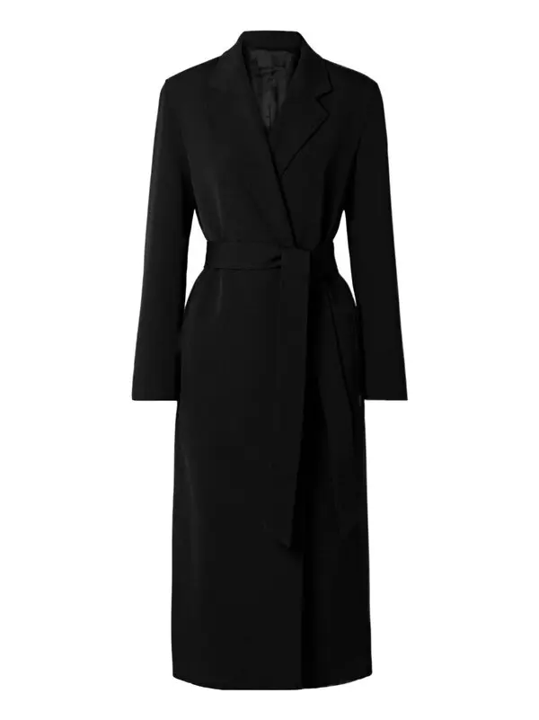 NILI LOTAN Bobby Belted Coat - Black