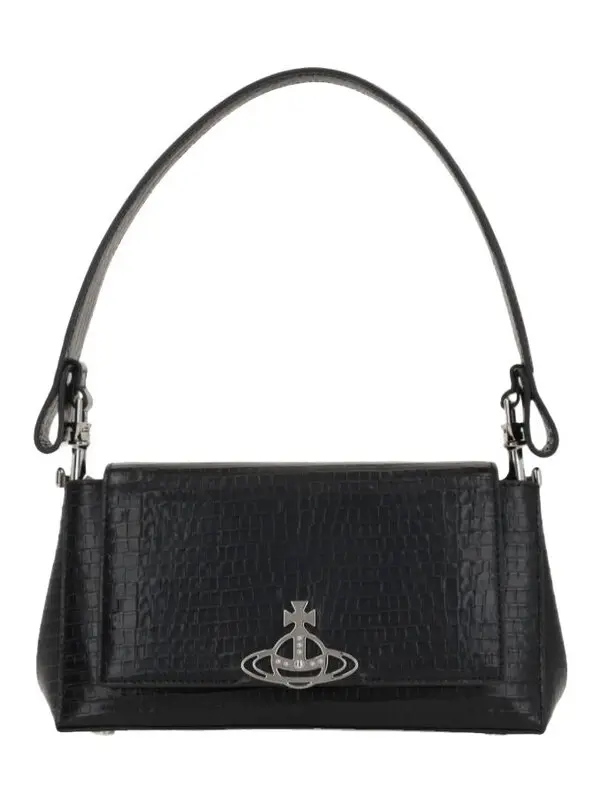 VIVIENNE WESTWOOD Hazel Medium Shoulder Bag - Black