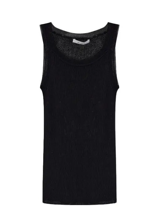Max Mara Fine-ribbed Tank Top - Black