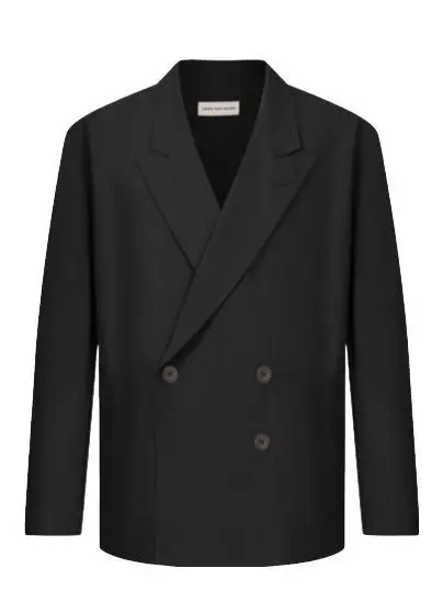 Dries Van Noten Double-breasted Suit Jacket - Black