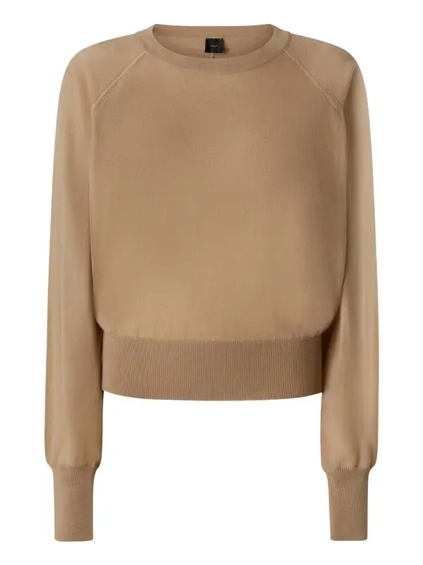 Pinko Crewneck Knitted Jumper - Brown