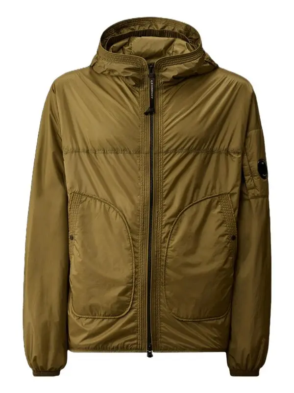 C.P. COMPANY Hooded Zip-up Casual Jacket - Brown