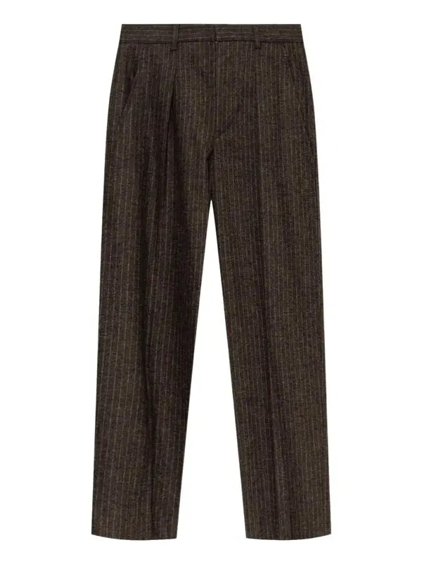 Isabel Marant Étoile Tailored Pinstripe Trousers - Brown