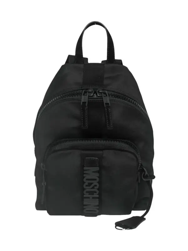 Moschino Top Handle Backpack - Galvanized Matte Black