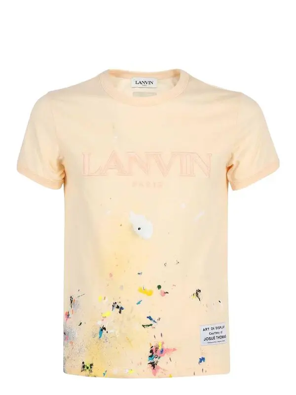 LANVIN X Gallery Dept. Logo Embroidered T-shirt - Nude