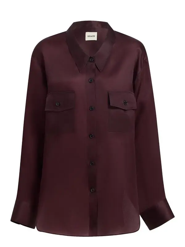 Khaite Long Sleeve Shirt - Black
