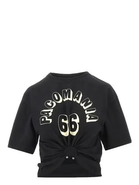 Rabanne Crew Neck T-shirt - Black