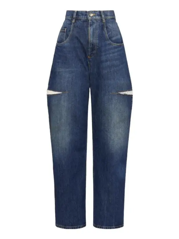 MAISON MARGIELA Cut-out Denim Jeans - Blue