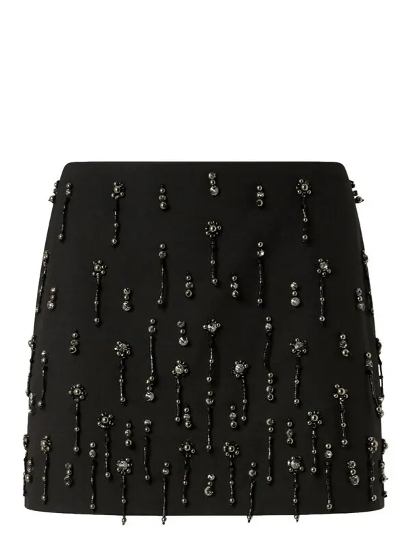 Pinko Embellished Mini Skirt - Black