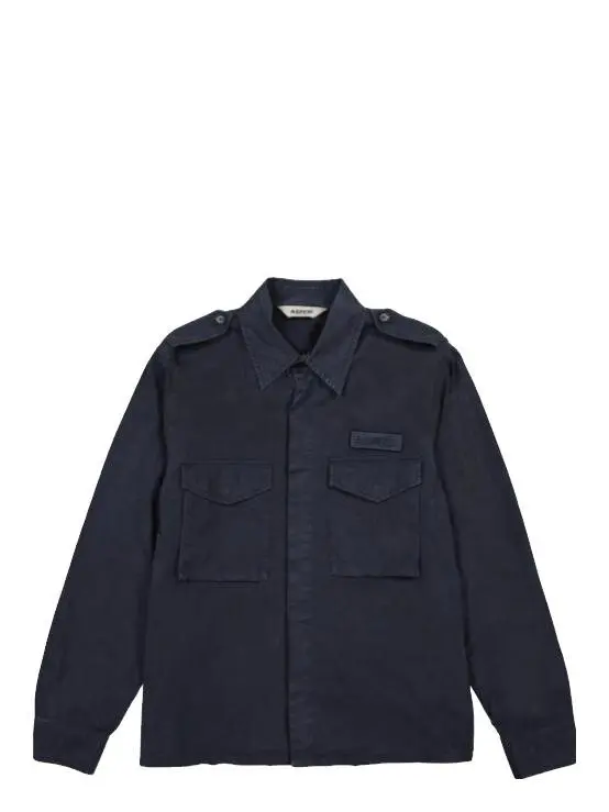 Aspesi Long Sleeve Collared Jacket - Black