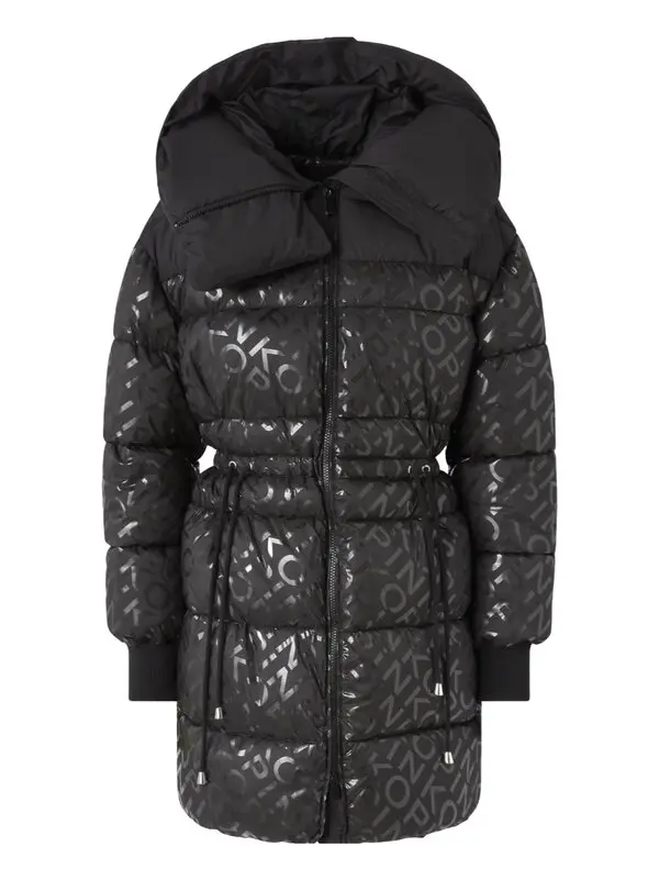 Pinko Logo Print Down Jacket - Black