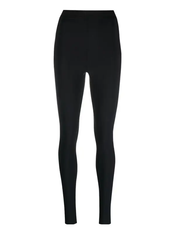 Wardrobe.NYC High Waisted Back Slit Casual Pants - Black