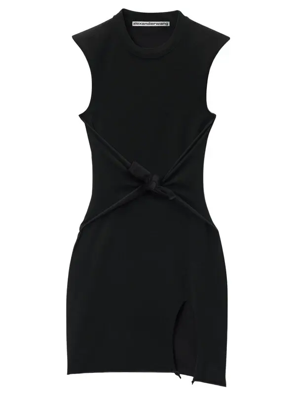 Alexander Wang Sleeveless Round Neck Mini Dress - Black