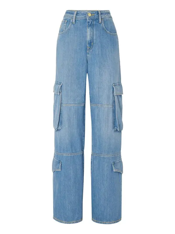 Jacob Cohen Riri Low-rise Cargo Jeans - Blue