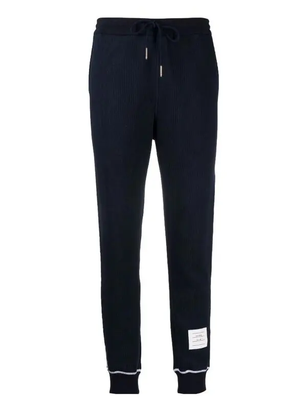 Thom Browne 4-bar Patch Track Pants - Navy Blue