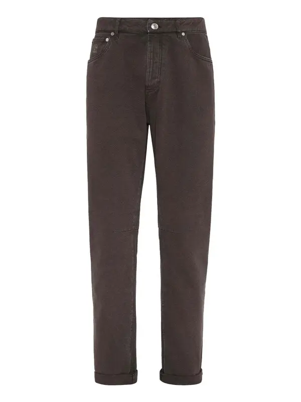 Brunello Cucinelli Garment-dyed Jeans - Brown