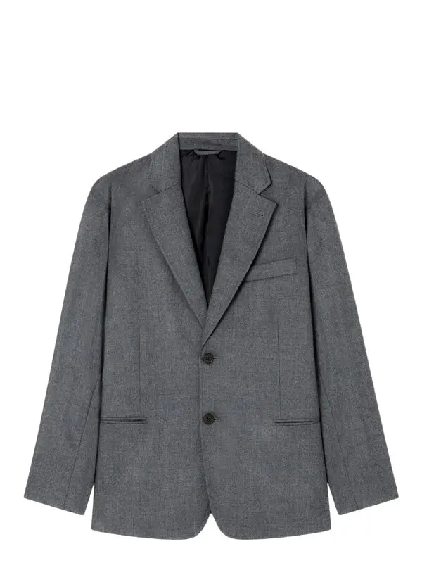 Emporio Armani Single Breasted Tailored Jacket - Gray