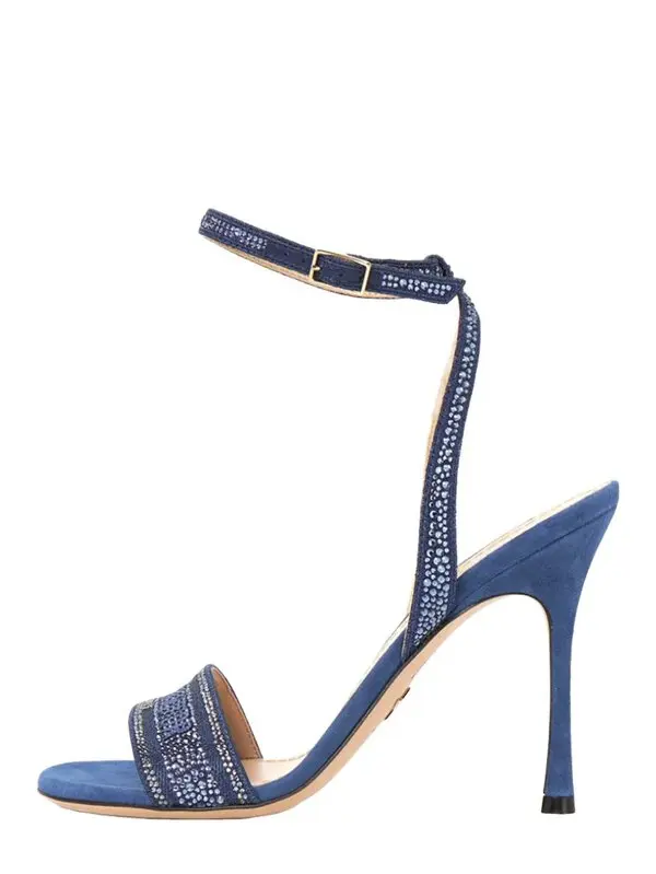 Dior Embellished High-heeled Sandals - Blue