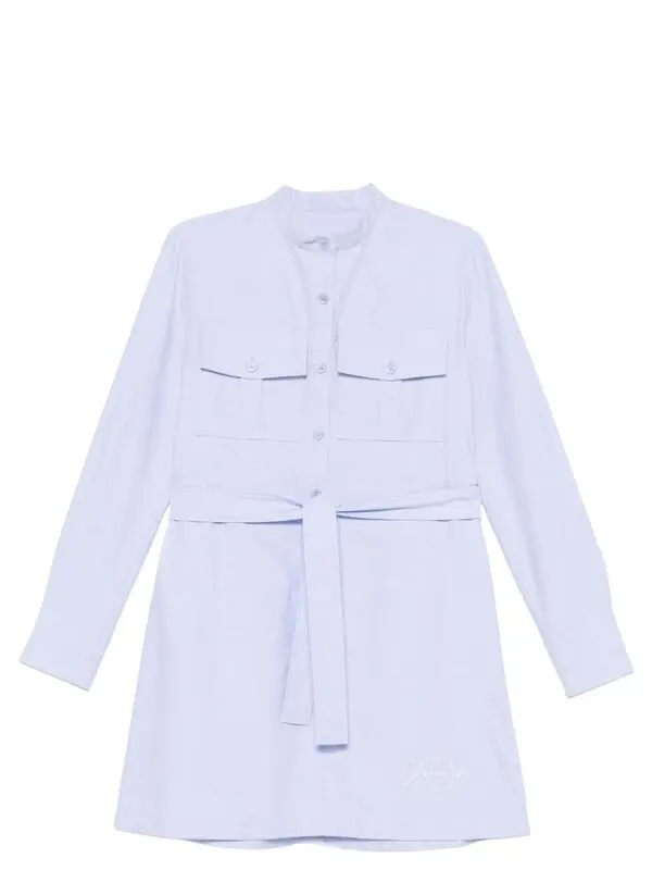 Givenchy Embroidered Mini Dress - Light Blue