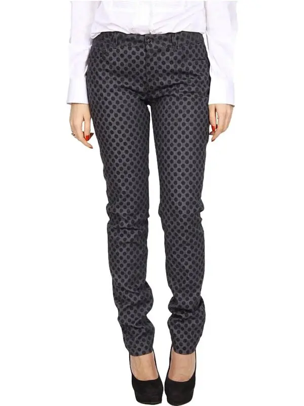 Dolce & Gabbana Polka Dot Jeans - Black