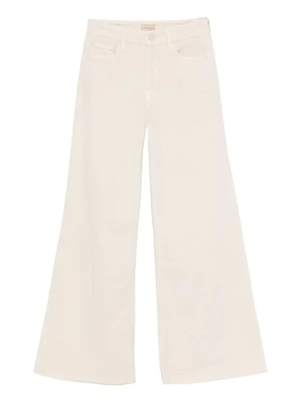 MOTHER Mid-rise Flared Leg Jeans - Light Beige