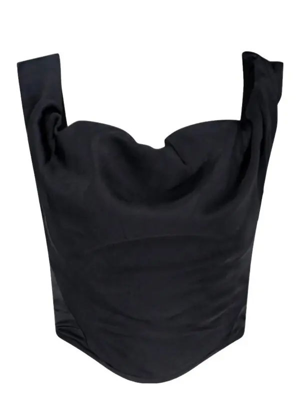 VIVIENNE WESTWOOD Ruffled Bustier Top - Black