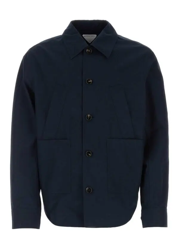 Bottega Veneta Buttoned Overshirt Jacket - Black