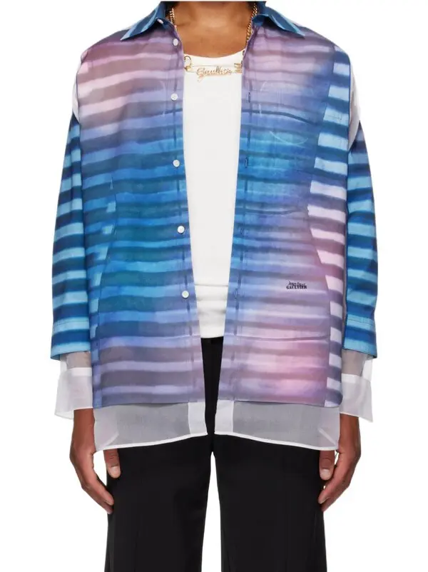 JEAN PAUL GAULTIER Petit-grand Air Printed Shirt - Blue