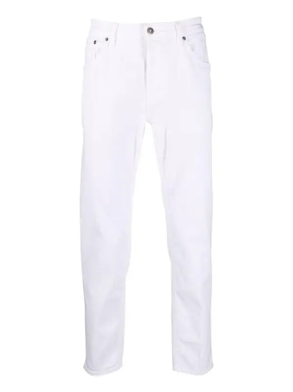 DONDUP Mid-rise Slim-fit Jeans - White